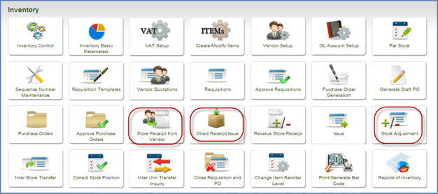 Materials Management - Overview of Receiving Items into the Store